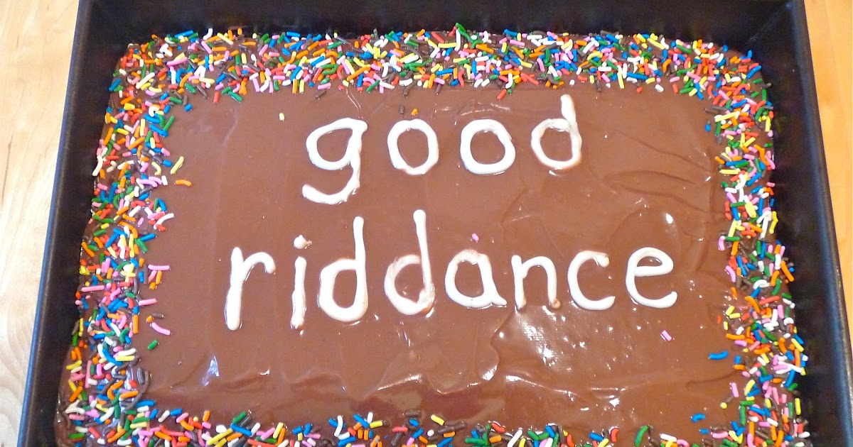 dinner party: good riddance