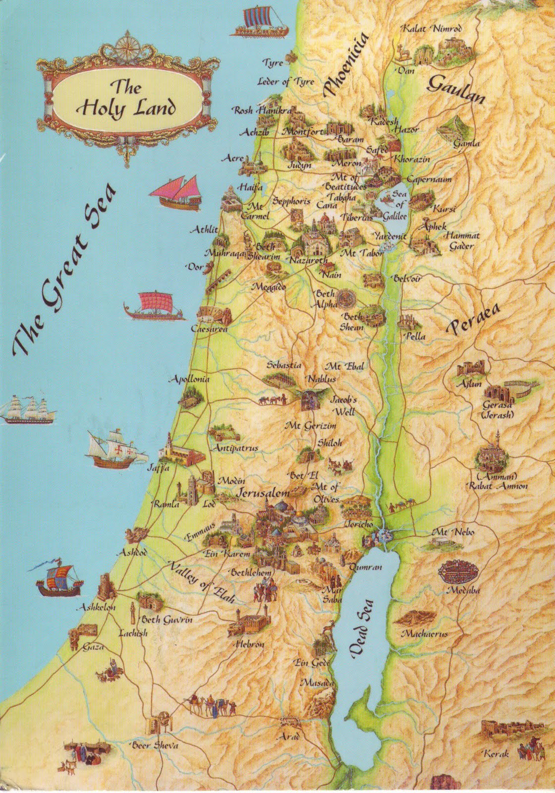 Holy Land On World Map - United States Map