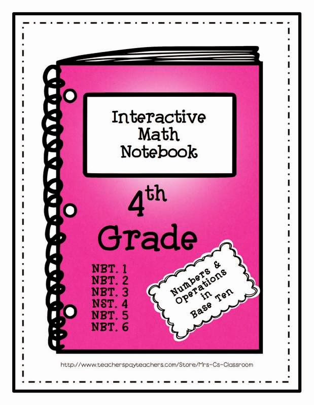Mrs. C's Classroom: Feeling Proud of my Interactive Math Notebook!