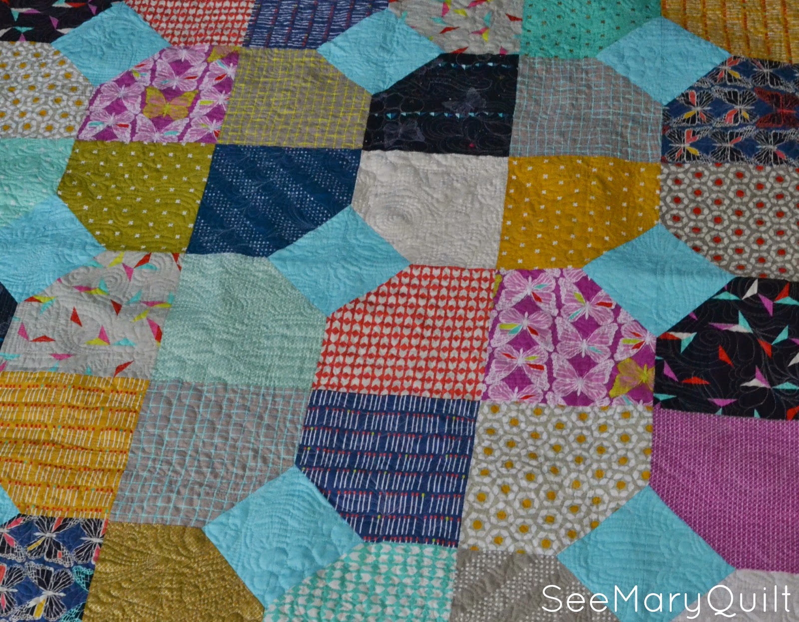 see mary quilt: Moonlit Layers of Charm Quilt with the Fat Quarter Shop