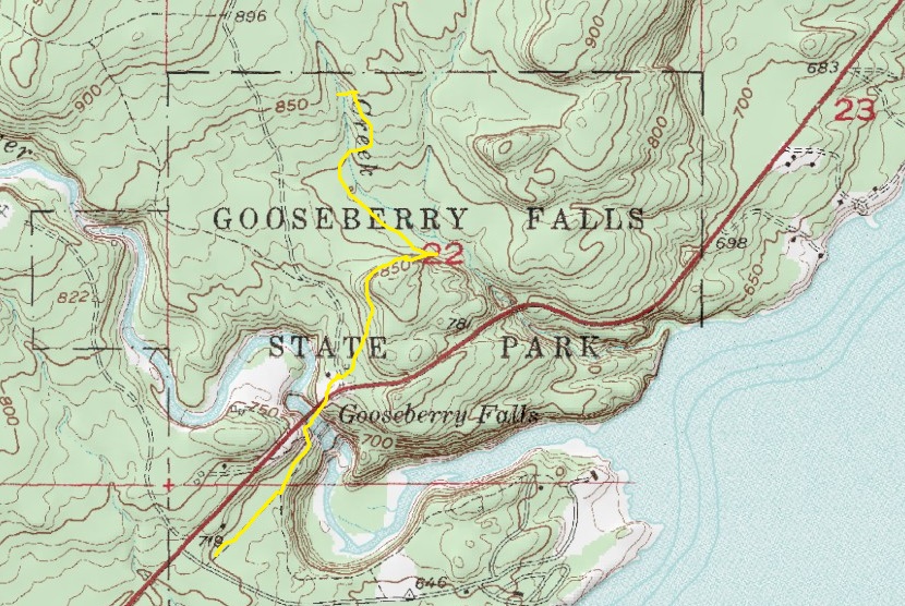 Day Hiking Trails: Trail maps for Gooseberry Falls State Park