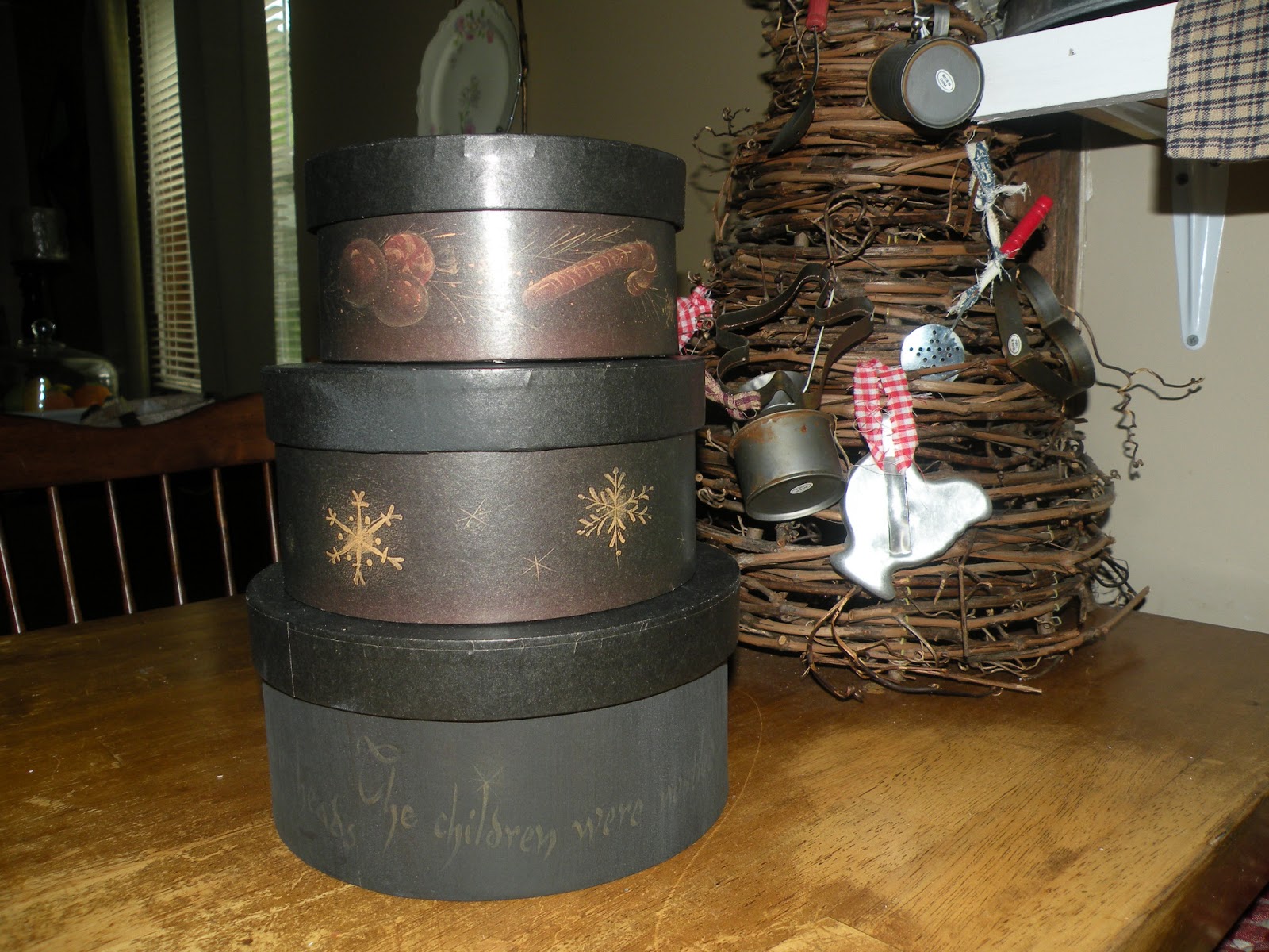 That Blonde Girl: Primitive Old Crow Nesting Boxes