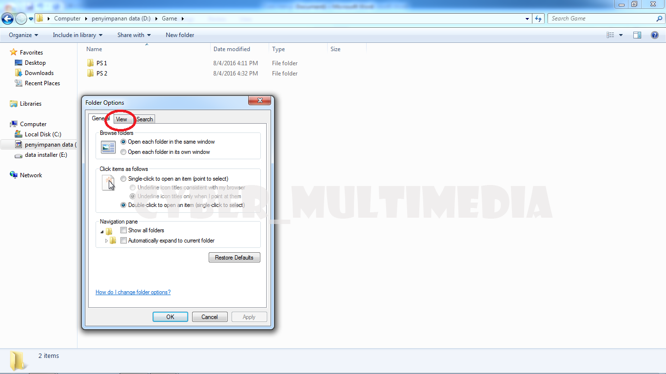Cara Membuka File Yang Tersembunyi - Multimedia Computer