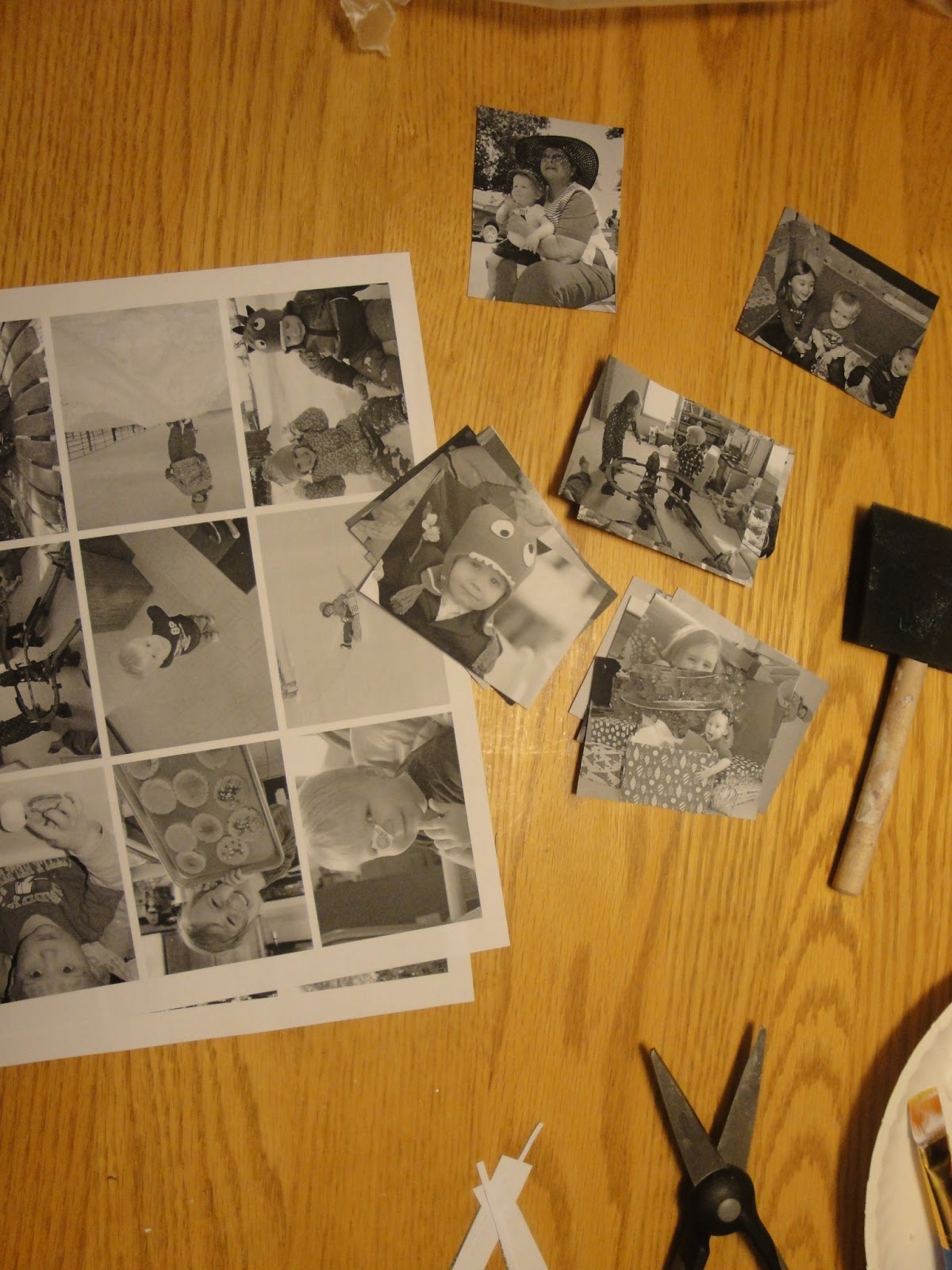 The Fight Against Boredom: Modge Podge Photo Collage Flower Pot