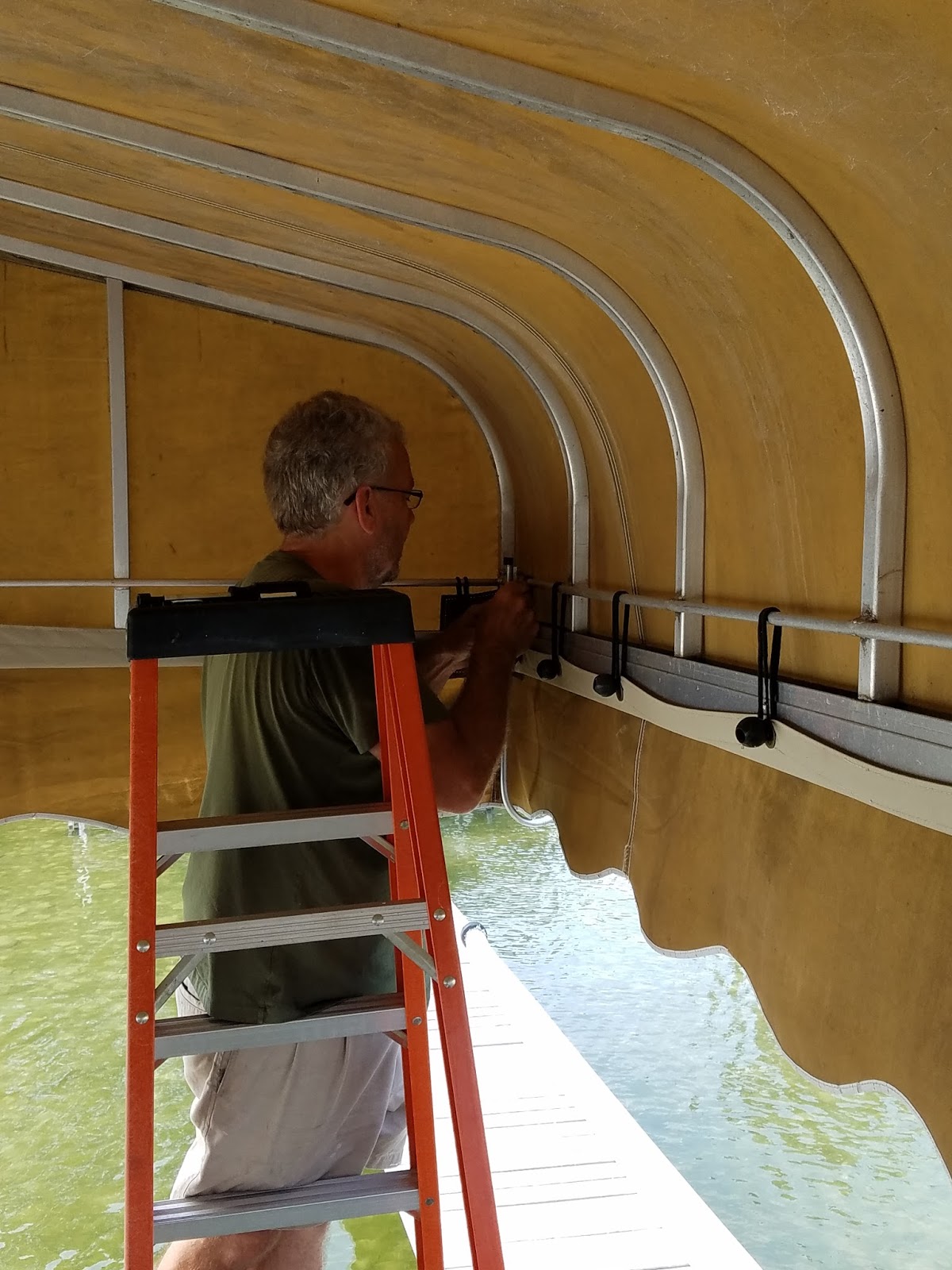 The Chad Experience: DIY Boat Canopy Bird Wire - Effective and Elegant ...