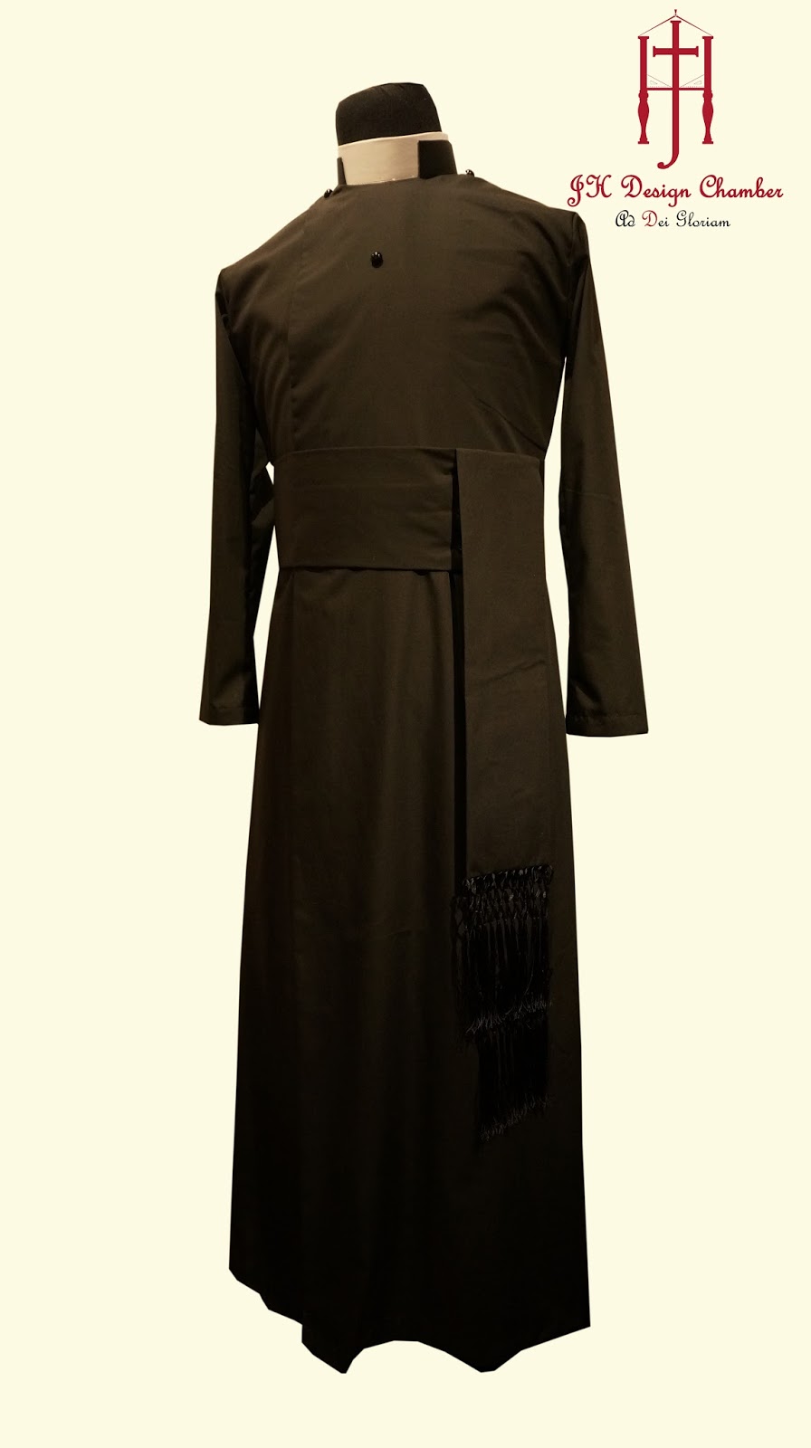 Cassock ( Black ) - Double Breasted