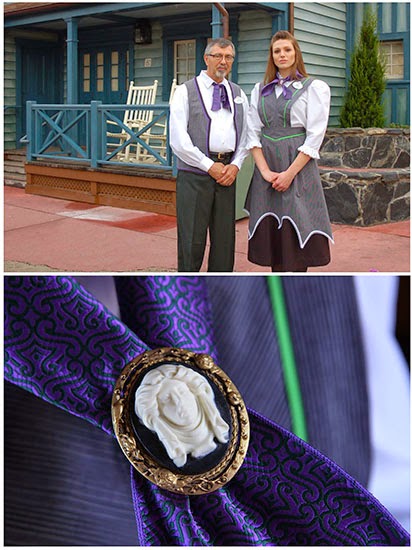 Old Fashion Halloween: Cast members outfits at new Memento Mori Shop