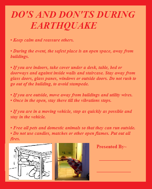 Earthquake 's Pamphlets: Earthquake Pamphlets