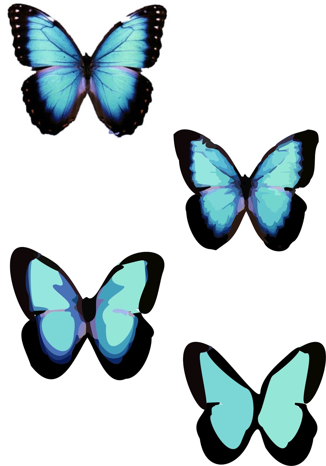 Mariposa vectorizada - Imagui