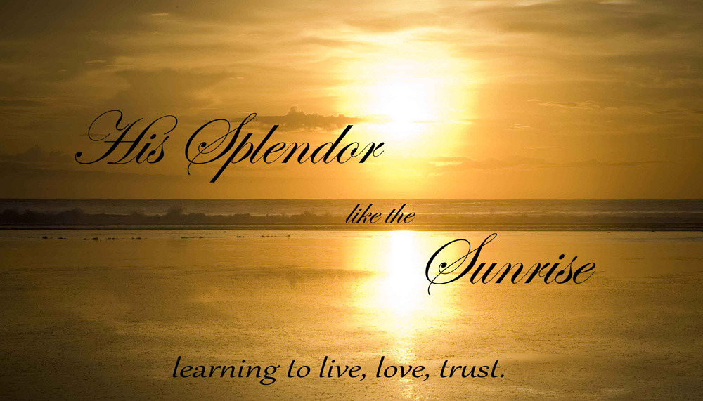 His Splendor like the Sunrise: Psalm 68:19-20, God Who Bears our Burdens.