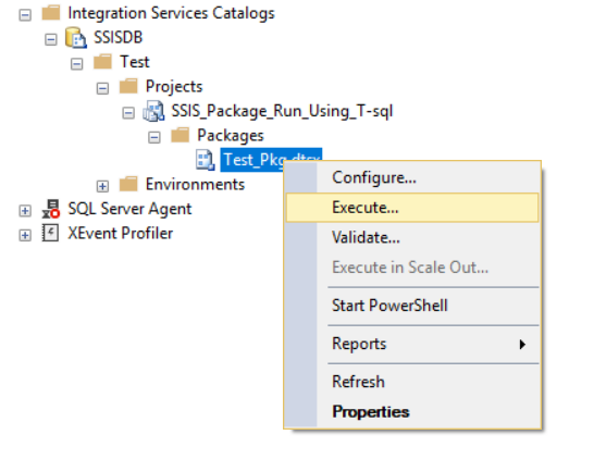 TechGyaan: SSIS : Execute SSIS Packages with T-SQL using SSISDB Catalog