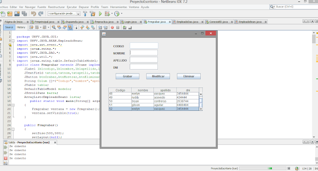 JAVA.CODIGO.x.CODIGO: Tabla y metodos insertar, mostrar