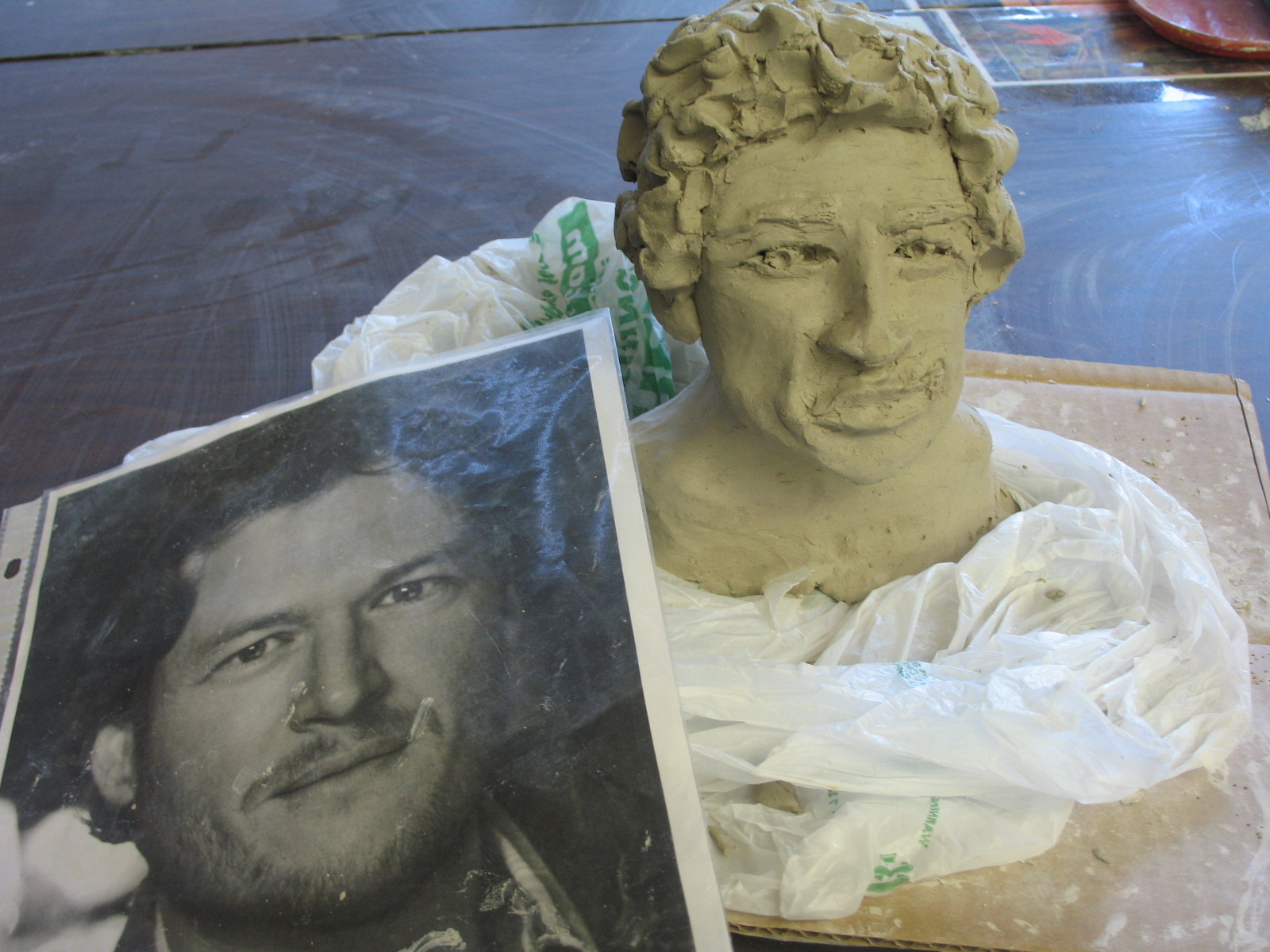 Lane Tech Art Studio : Clay Busts of Famous People