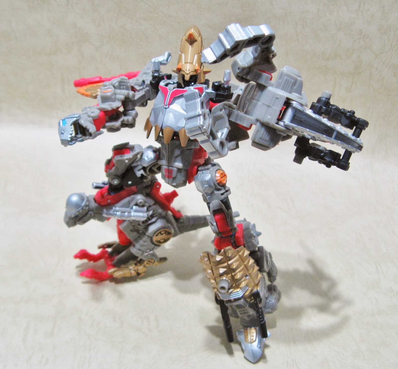TRANSFORMERS : Power Core Combiners GRIMSTONE with Dinobots變形金剛能量核心合体酷石和恐龍幫