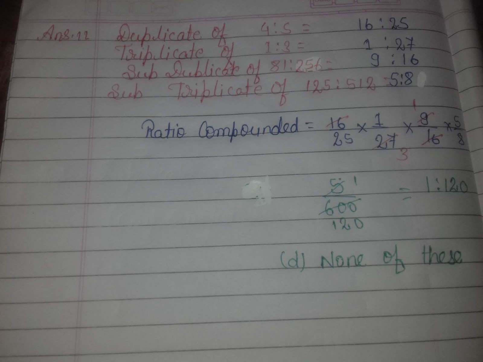 CA FOUNDATION : MATH NOTES: May 2019