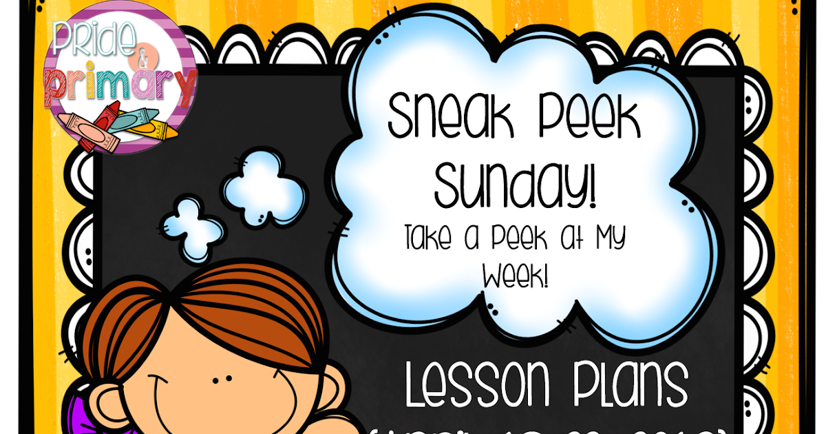 Pride and Primary: Sneak Peek Sunday! {Lesson Plans April 18-22, 2016}