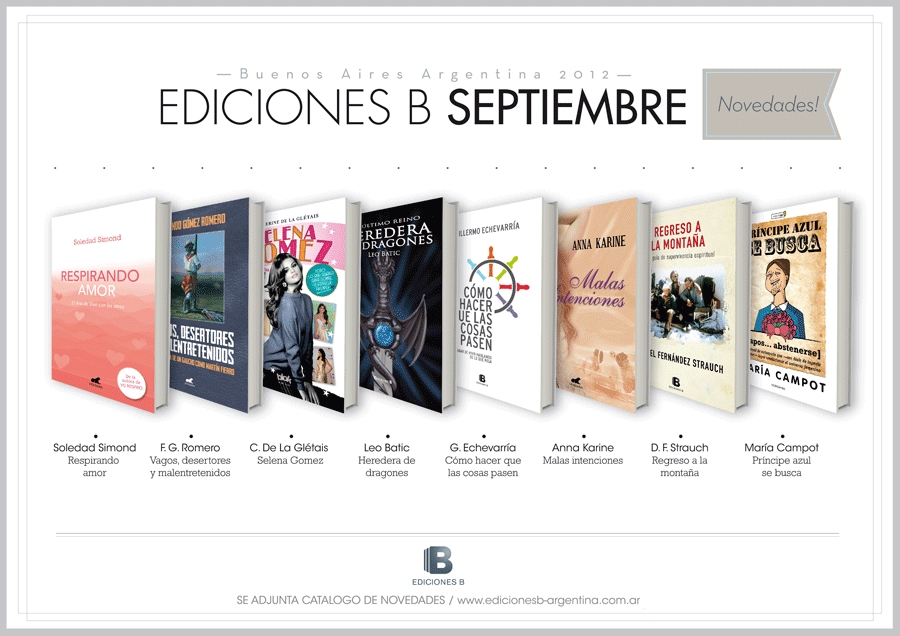 LIBROS: Novedades de Ediciones B