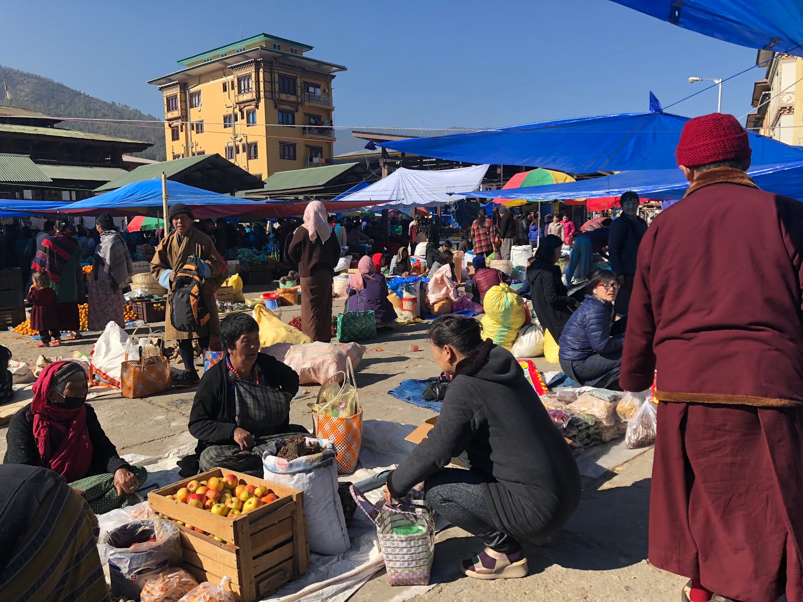 Paro, Weekend Market, Hot Stone Bath in Bhutan