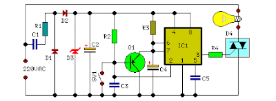 7555 or TS555CN based Courtesy Light circuit | Electronic Circuits ...