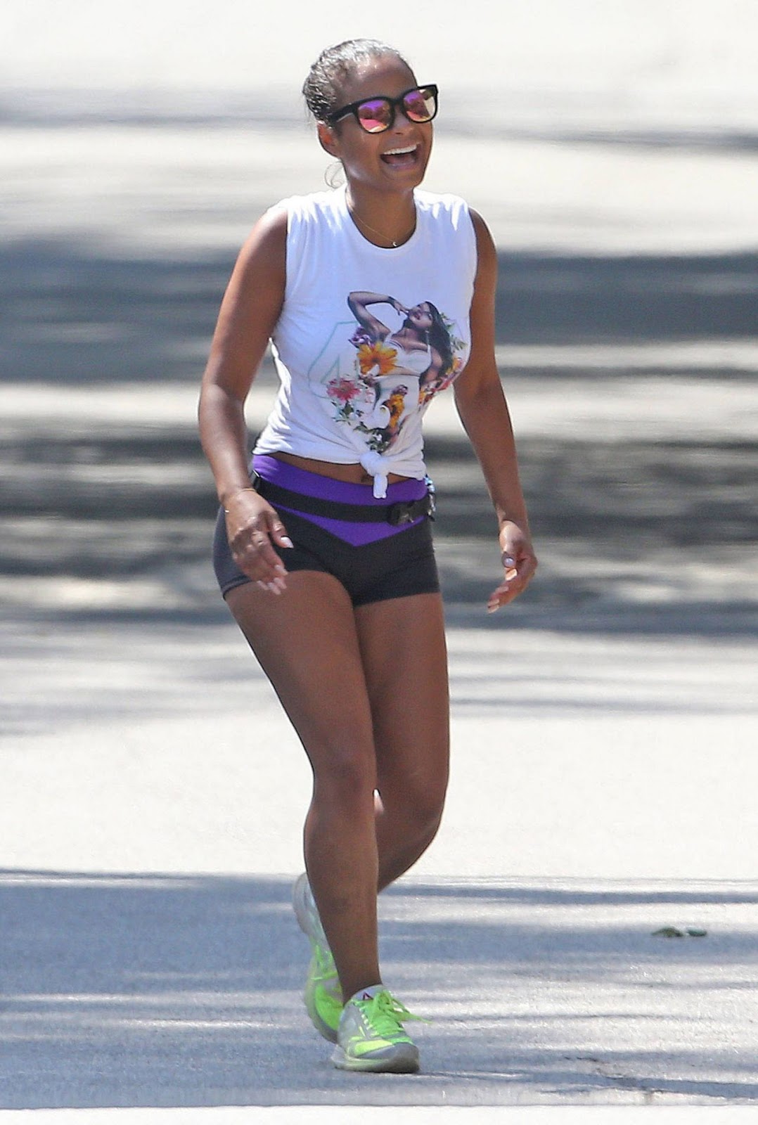 Christina Milian Workout in Los Angeles, September 7. 2016