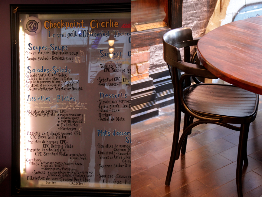 Les Gourmandes de Montréal: Checkpoint Charlie Café