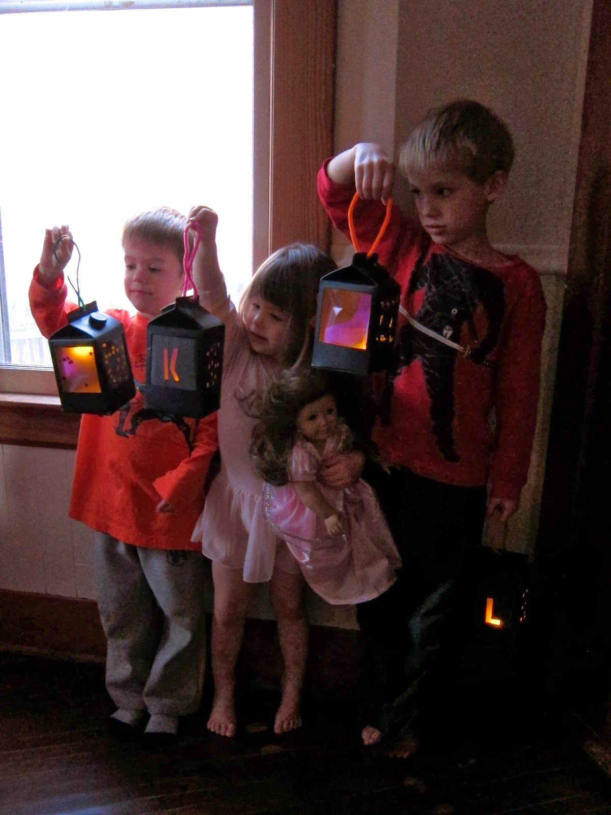 Orange Carton Lanterns