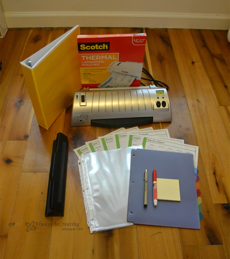 Always Be Creating Our Budget Binder Always Be Creating Our Budget Binder