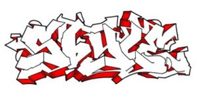 Wallpapaer Graffiti Online: Alphabet Graffiti Style with Red Color