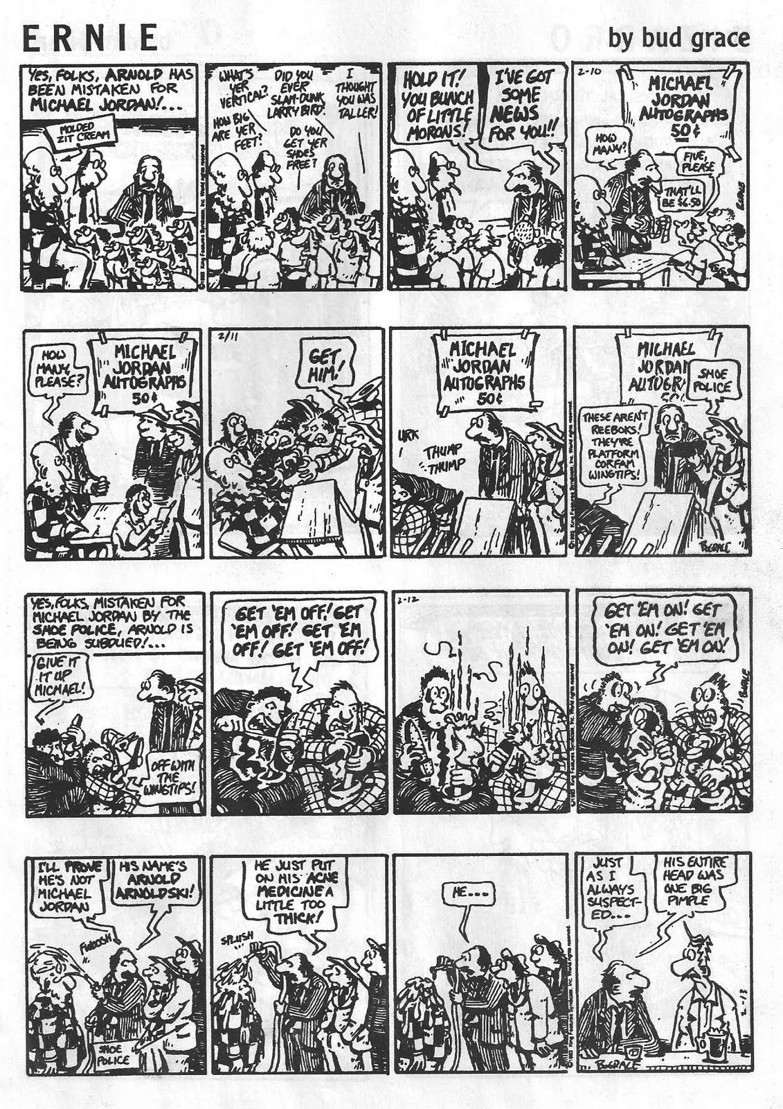 Sunday Comics Debt: Collection Request: Ernie / Piranha Club