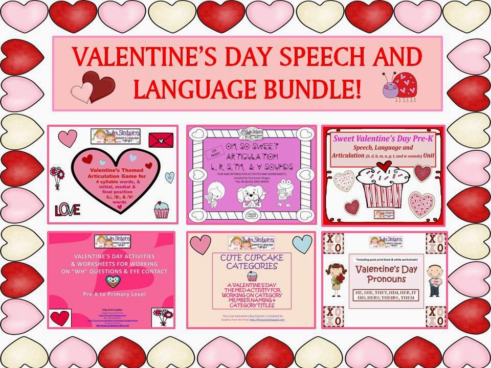 Twin Speech, Language & Literacy LLC: Save 30% and buy our Valentine's ...