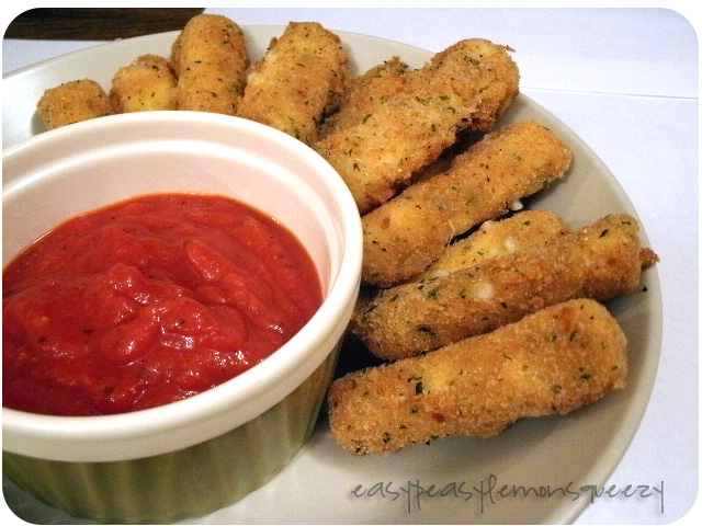 Easy Peasy Lemon Squeezy: Fried Mozza Sticks