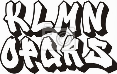 piosenki: literki graffiti