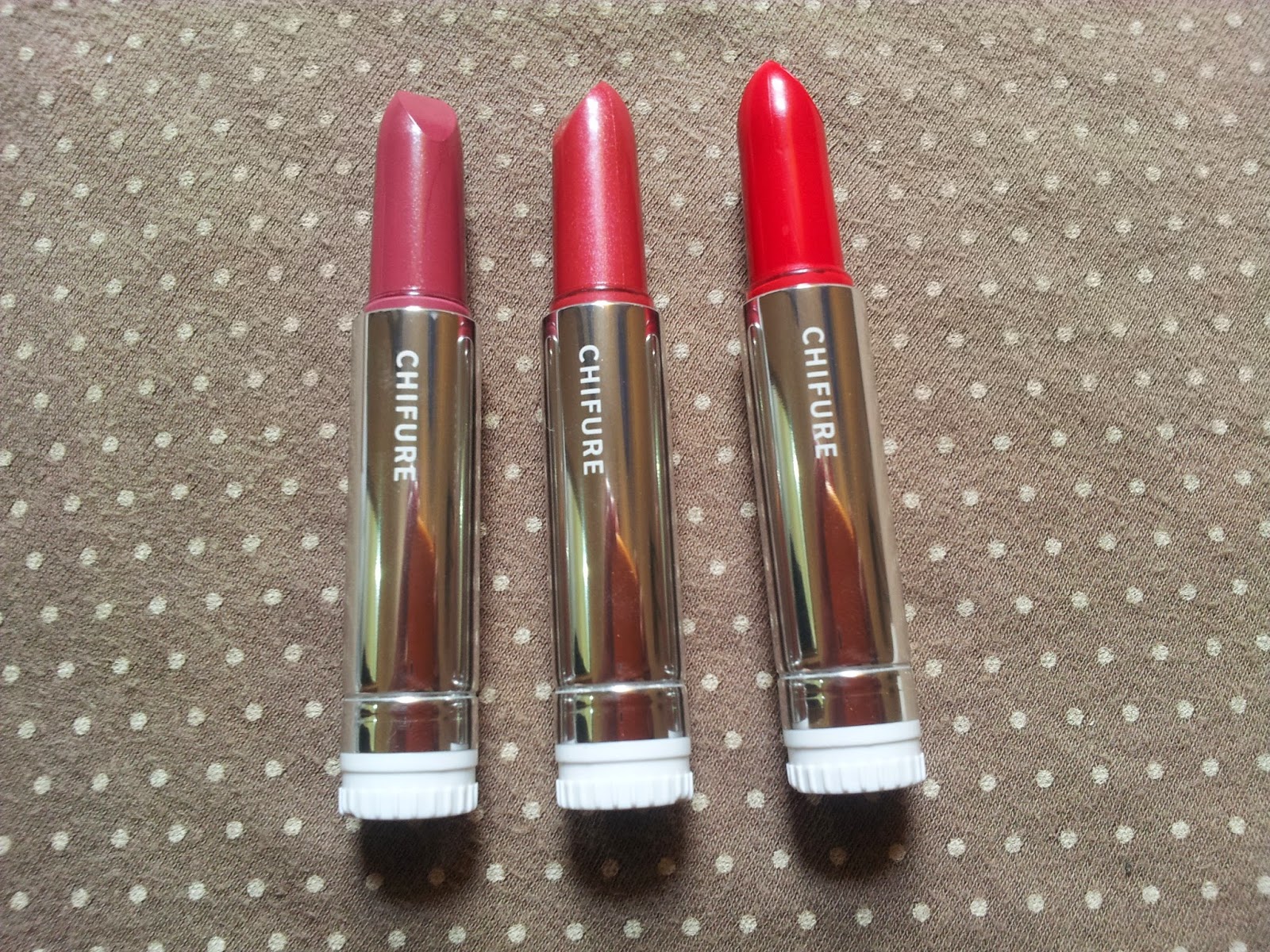 CHIFURE LIPSTICK - 250, 517, 578 - Gotcha Diary