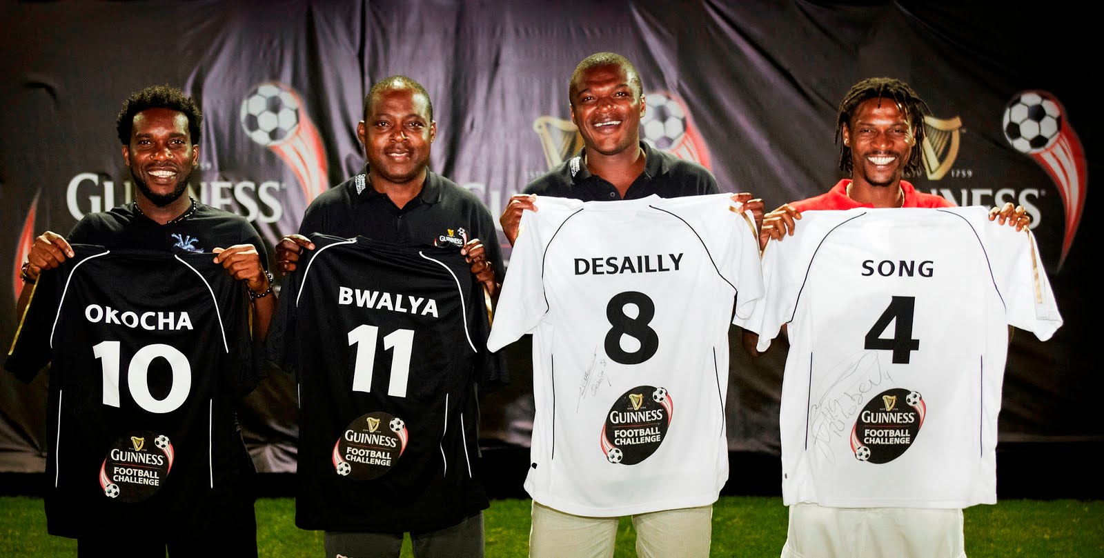 Hot Secrets: FOUR AFRICAN FOOTBALL LEGENDS TO STAR IN THE GUINNESS ...