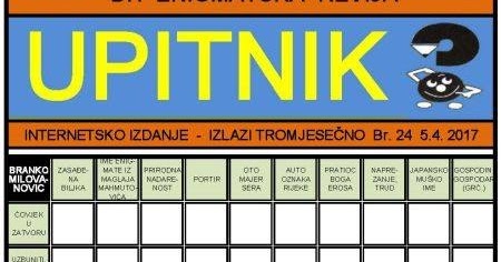 ENIGMATIKA (tupljenje i oštrenje): NOVI "UPITNIK"
