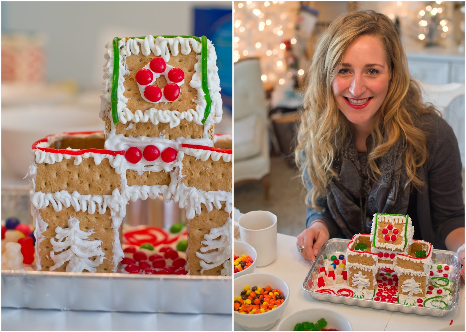 Domestic Fashionista: Gingerbread House Making Party