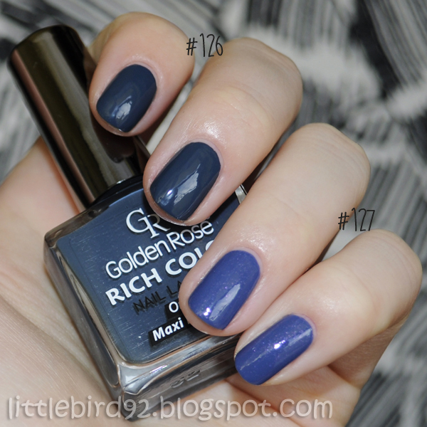 Blog pisany lakierem do paznokci: Golden Rose, Rich Color #126 & Golden ...