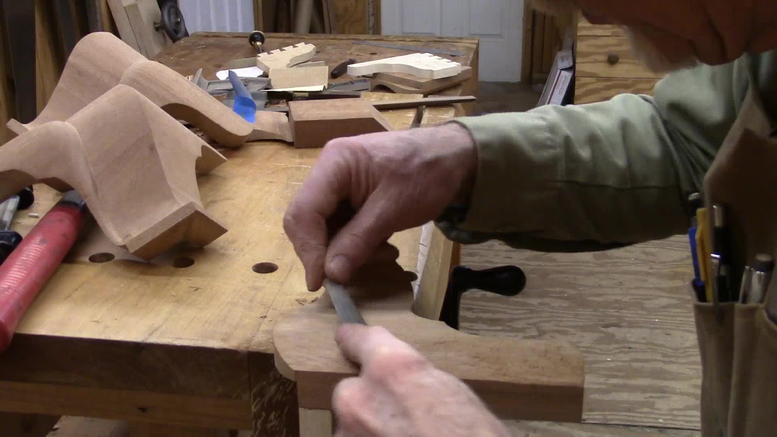 David Boeff Furniture Maker: Townsend Kneehole Bureau Ogee Bracket Feet ...