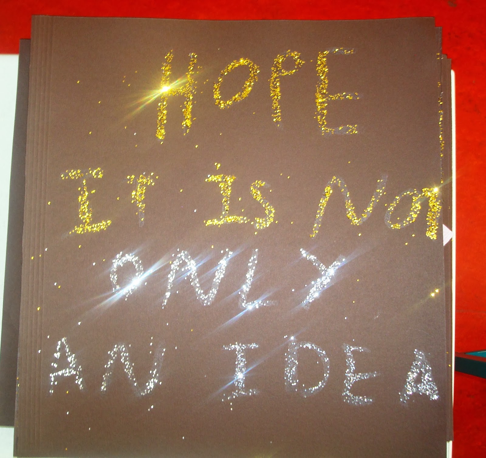 Art in the English Class : Inspired by hope: CREATIVE QUESTIONS