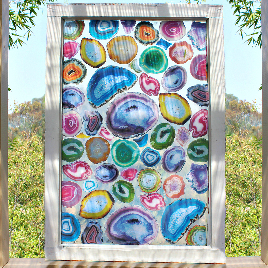 Mark Montano: Agate Stained Glass Window