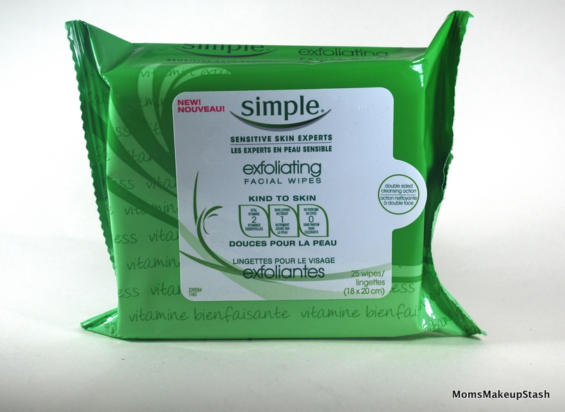 Simple Skincare Exfoliating Facial Wipes | Moms Makeup Stash