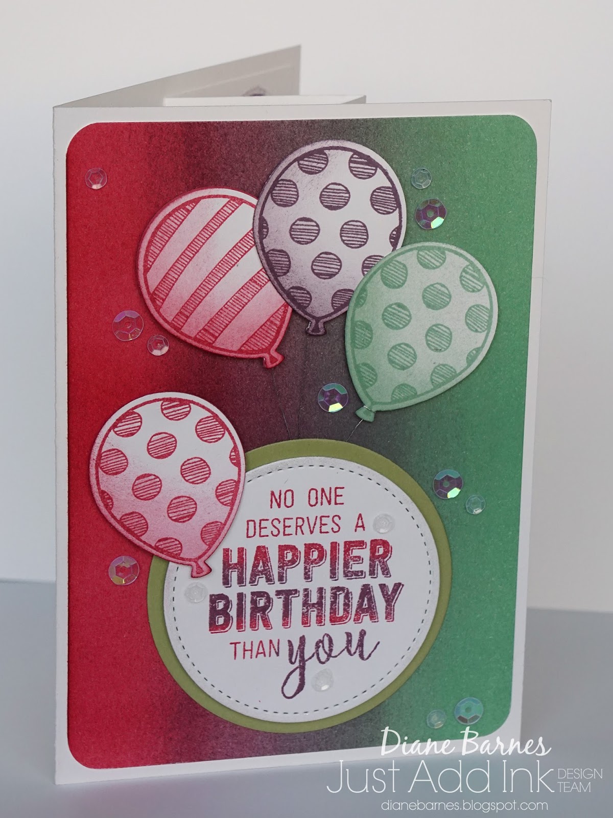 colour me happy: JAI 347 colour challenge - balloon pop up birthday