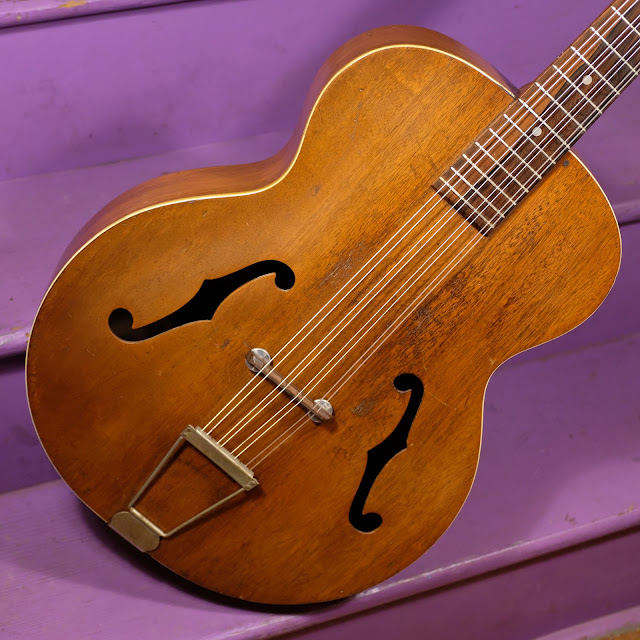 1939 Harmony-made Bruno Archtop Nylon-Strung Mandocello Conversion