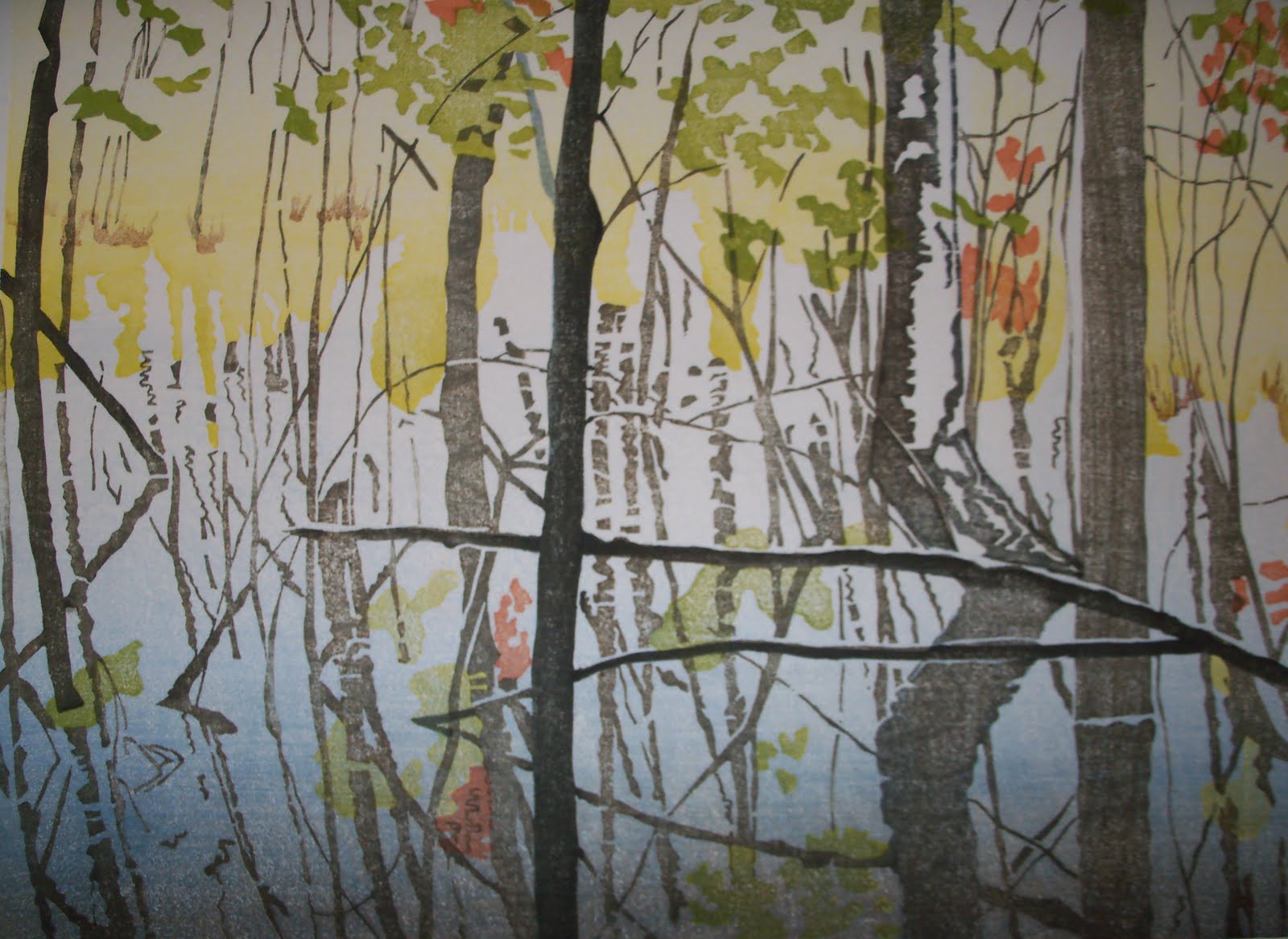 Linda Beeman - Printmaker: Moku Hanga Exhibit - Edinburgh, Scotland