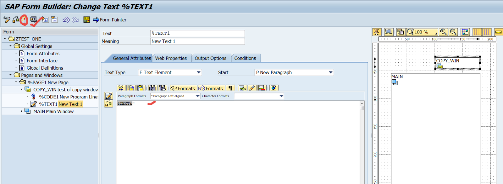 Gyan Factory - SAP Technical Project support: 11.Smartform: Use of Copy Window in Smartform