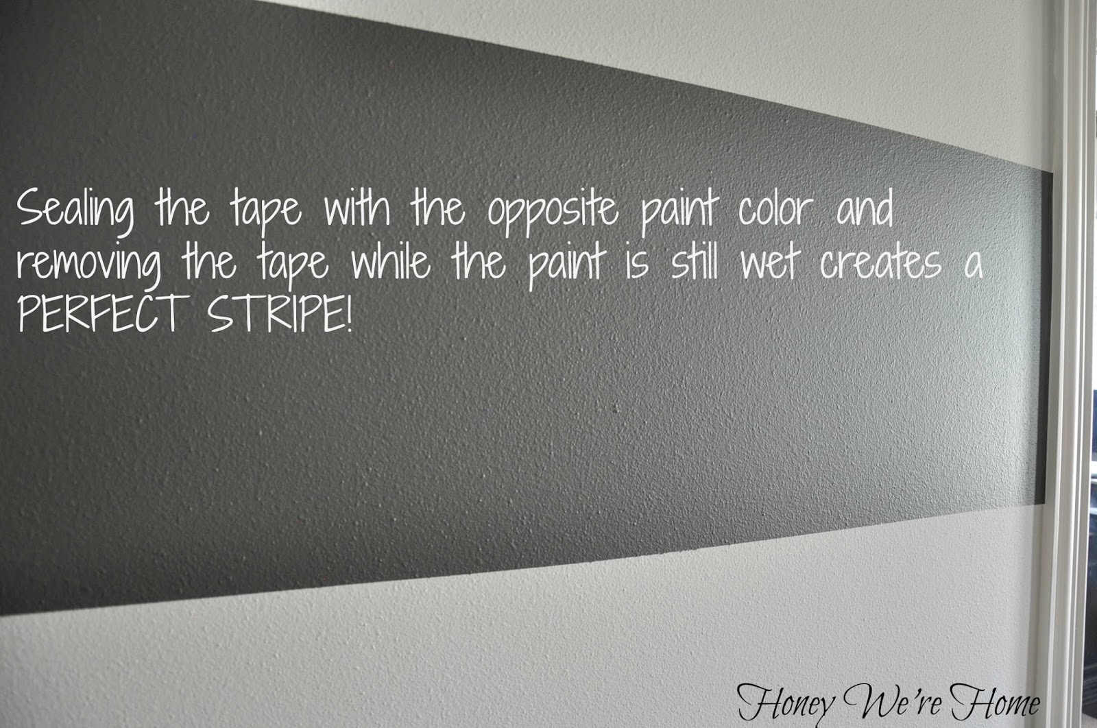 How to Paint Perfect Wide Stripes • Honey We're Home