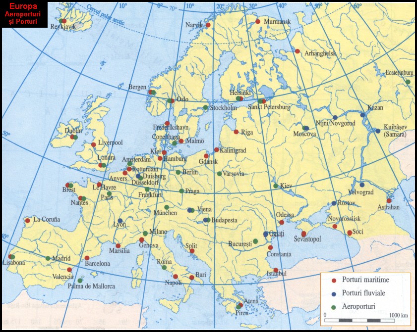 GEOGRAFILIA: Hărți Geografie umană și economică Europa