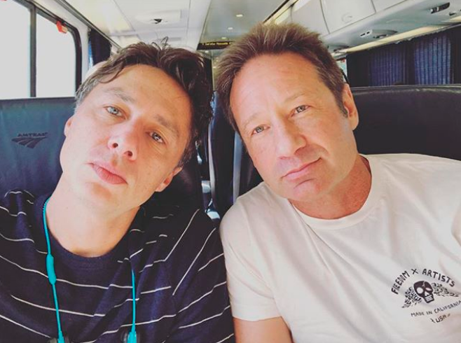 Zach Braff: My more handsome doppelgänger just sat down next to me ...