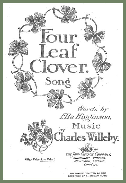 The Ella Higginson Blog: "Four-Leaf Clover"