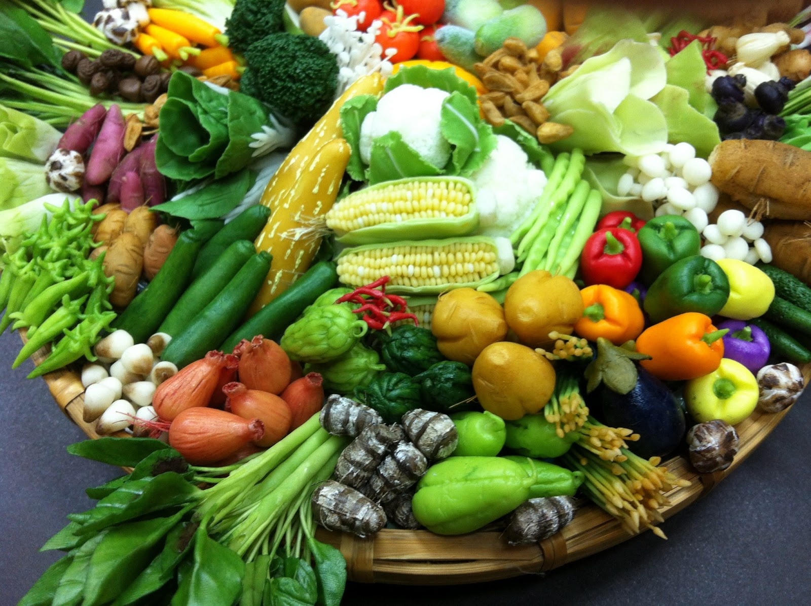 My Paper Clay Projects: My Miniature Vegetables